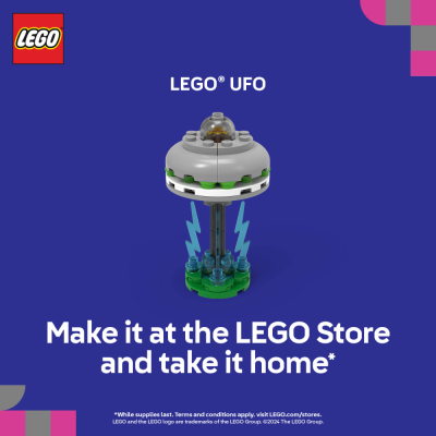 Build a LEGO® UFO and take it home with you! - Crossgates